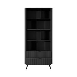 B&Uuml;CHERREGAL LANTANA 88,2x38x193,8 cm, Regal Schwarz