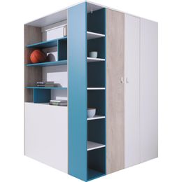 DREHT&Uuml;RENSCHRANK ISEO 135/190/135cm 2-t&uuml;rig Wei&szlig;