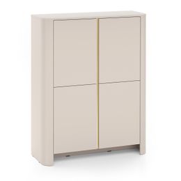 HIGHBOARD AVORIO 103/132/39cm 4 T&uuml;ren Kaschmir