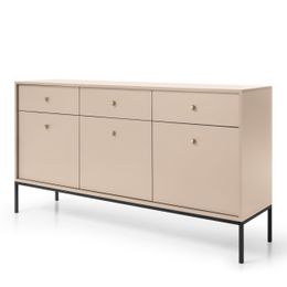 SIDEBOARD MONDO 154/83/39 cm mit 3 Schubladen 3 T&uuml;ren Beige