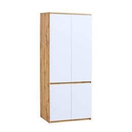 DREHT&Uuml;RENSCHRANK KRYOS 80,1/195,2/52cm 2-t&uuml;rig Eiche Wotan