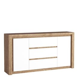 KOMMODE VARUS 184/97,5/40,5cm mit 3 Schubladen 2 T&uuml;ren Eichefarben
