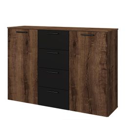 SIDEBOARD BETTINA 132/93/38 cm mit 4 Schubladen und 2 T&uuml;ren Multicolor