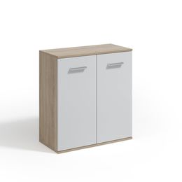 KOMMODE GIACOMO IV 75/85/33 cm mit 2 T&uuml;ren Sonoma Eiche