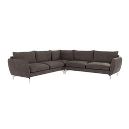 ECKSOFA Elou Braun - Khaki Microfaser