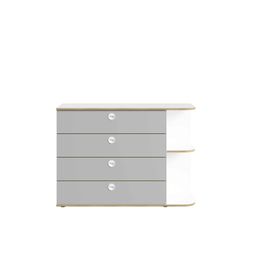 KOMMODE AMARIS 116/81,7/42cm mit 4 Schubladen T&uuml;ren Grau