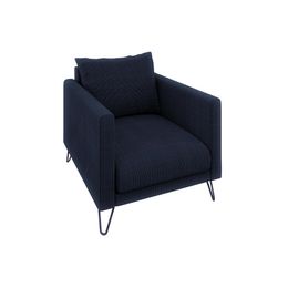 SESSEL Harmony Marineblau Chenille