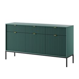 SIDEBOARD STELLARE 154/83/39 cm mit 3 Schubladen 3 T&uuml;ren Hellgr&uuml;n