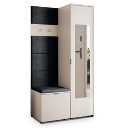 GARDEROBENSCHRANK VIRA 95/181/51 cm Modern Kaschmir