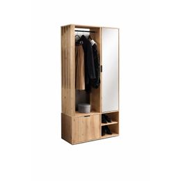 GARDEROBENSCHRANK GRATA 100/189/33 Modern Garderobenschrank Eiche Artisan