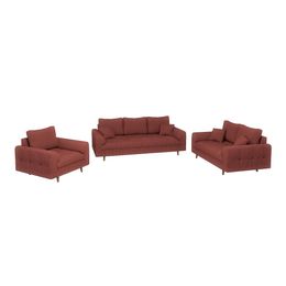 SITZGARNITUR 3+2+1 Alma Terrakotta Cord