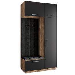 GARDEROBENSCHRANK REMA 120/240/60 cm Modern Eichefarben