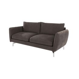 3-SITZER-SOFA Elou Braun - Khaki Microfaser