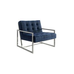 LOUNGESESSEL Duban Blau Samtstoff