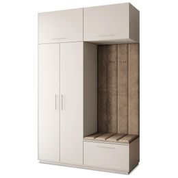 GARDEROBENSCHRANK REMA 150/240/60 cm Modern Garderobe-Set Kaschmir