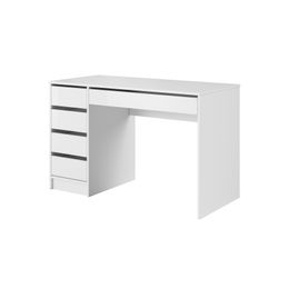 SCHREIBTISCH ESTE 120x55x75 cm B&uuml;rotisch Computertisch, Wei&szlig;