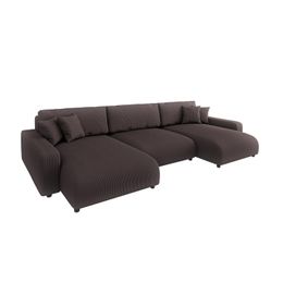 WOHNLANDSCHAFT Emma Dunkelbraun Cord