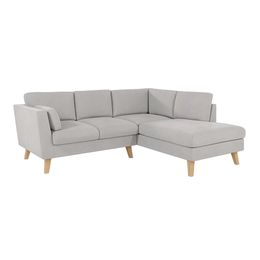 ECKSOFA Mario Silber Microfaser