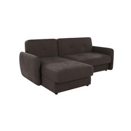 ECKSOFA Lupo Braun - Khaki Mikrofaser