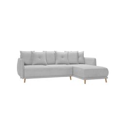 ECKSOFA Chroma Silber Luxusmicrofaser