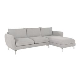 ECKSOFA Elou Silber Microfaser
