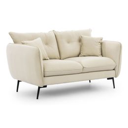 2-SITZER-SOFA Nordloft Beige Samt