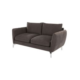 2-SITZER-SOFA Elou Braun - Khaki Microfaser