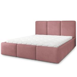 POLSTERBETT MORENA MGV 160x200 cm mit Bettk&auml;sten - Rosa