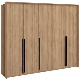 DREHT&Uuml;RENSCHRANK AZIR 255/217/65 cm 4-t&uuml;rig Eichefarben
