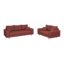 SITZGARNITUR 3+2 Alma Terrakotta Cord
