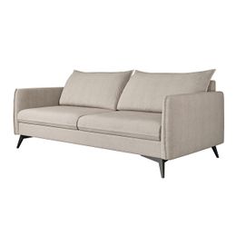 3-SITZER-SOFA Pulse Beige Luxusmicrofaser