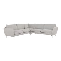 ECKSOFA Elou Silber Microfaser