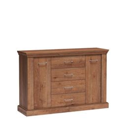 KOMMODE DESIO 142/95,5/42cm mit 4 Schubladen 2 T&uuml;ren Braun