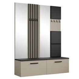 GARDEROBENSCHRANK MODULO 161,2/204/40 cm Modern Garderobe-Set Kaschmir