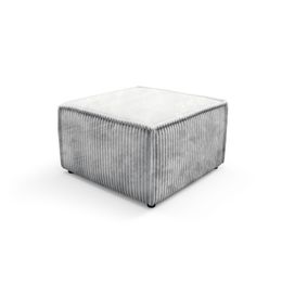 POLSTERHOCKER TESSO Modern Sitzhocker, Fu&szlig;hocker Grau