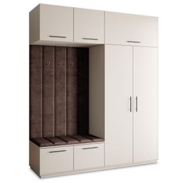 GARDEROBENSCHRANK REMA 200/240/60 cm Modern Garderobe-Set Kaschmir