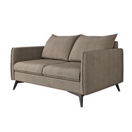 2-SITZER-SOFA Pulse Dunkelbeige Luxusmicrofaser