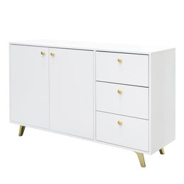 KOMMODE GALIO 100/112/41cm mit Schubladen 4 T&uuml;ren Wei&szlig;
