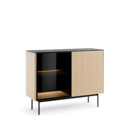 SIDEBOARD VELLUTO 107x39x84 cm mit 2 T&uuml;ren Eichefarben