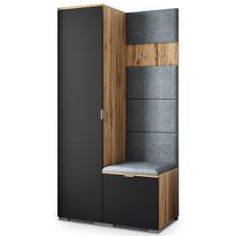 GARDEROBENSCHRANK LORI 95/181/51 cm Modern Garderobe-Set Eiche Wotan