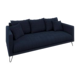 3-SITZER-SOFA Harmony Marineblau Chenille