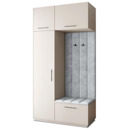 GARDEROBENSCHRANK REMA 120/240/60 cm Modern Kaschmir