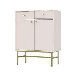 SIDEBOARD TORINO 84/108/41cm mit 2 Schubladen 2 T&uuml;ren Beige
