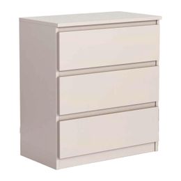 KOMMODE NUDO 70/78,5/39cm mit 3 Schubladen T&uuml;ren Kaschmir