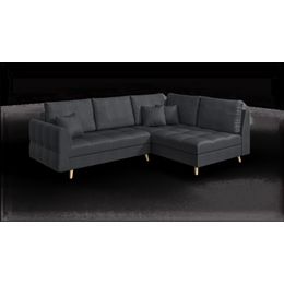 ECKSOFA Lorine Mikrofaser Anthrazit