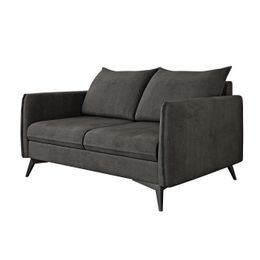 2-SITZER-SOFA Pulse Graphit Luxusmicrofaser