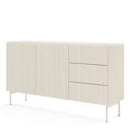SIDEBOARD TRATTO 147/81,2/39,8cm mit 3 Schubladen 2 T&uuml;ren Kaschmir