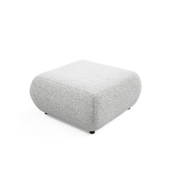 POLSTERHOCKER DELTA Modern Sitzhocker, Fu&szlig;hocker Hellgrau