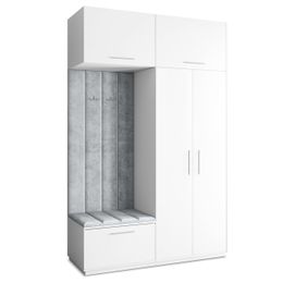 GARDEROBENSCHRANK REMA 150/240/60 cm Modern Wei&szlig;