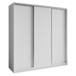 SCHWEBET&Uuml;RENSCHRANK NISSE 200/205/60 cm 3-t&uuml;rig Wei&szlig;